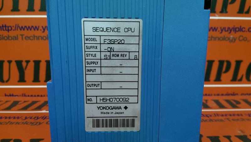 YOKOGAWA SEQUENCE CPU F3SP20-0N - 裕益科技自動化設備可程式編碼器PLC分散式控制系統DCS